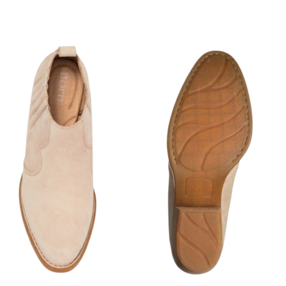 Born | Shoes | Born Leather Natural Suade Booties | Poshmark